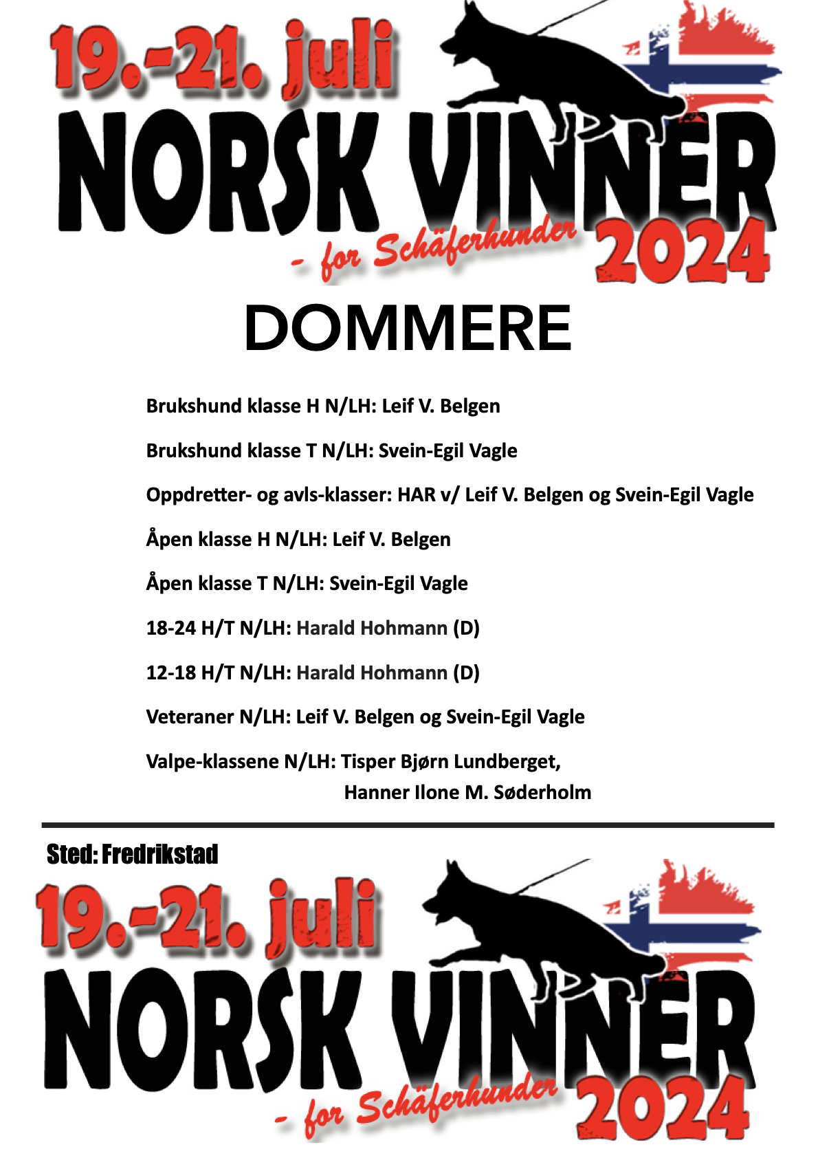 NV 2024 | Norsk Schäferhund Klub